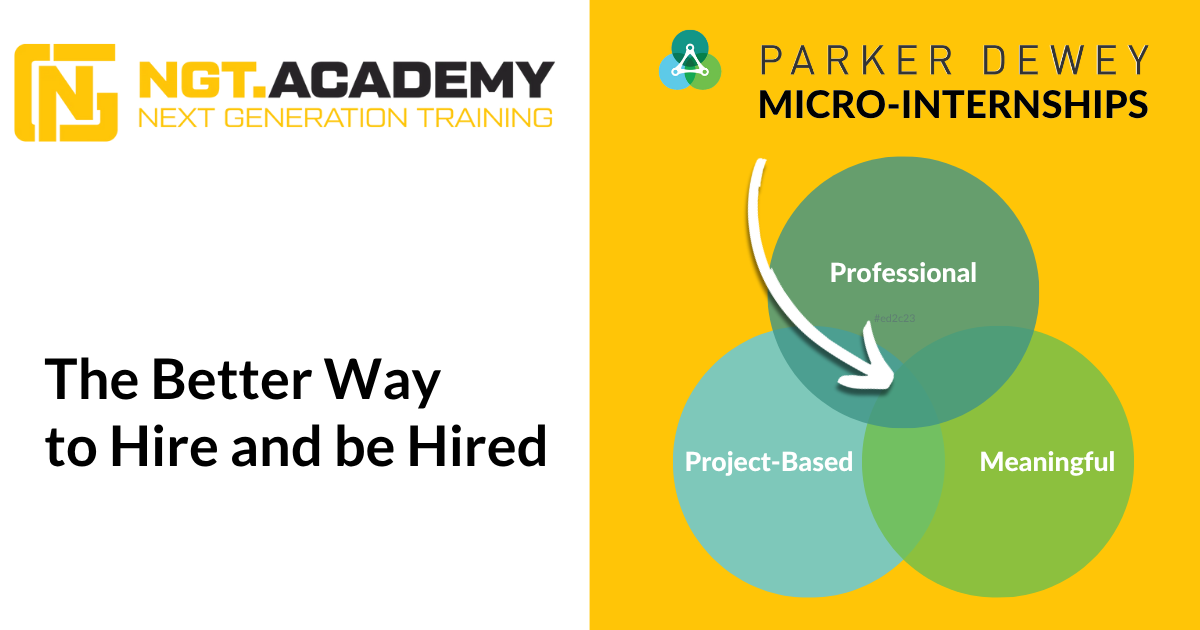 NGT Academy Students | Join Parker Dewey for Flexible, Paid Experience